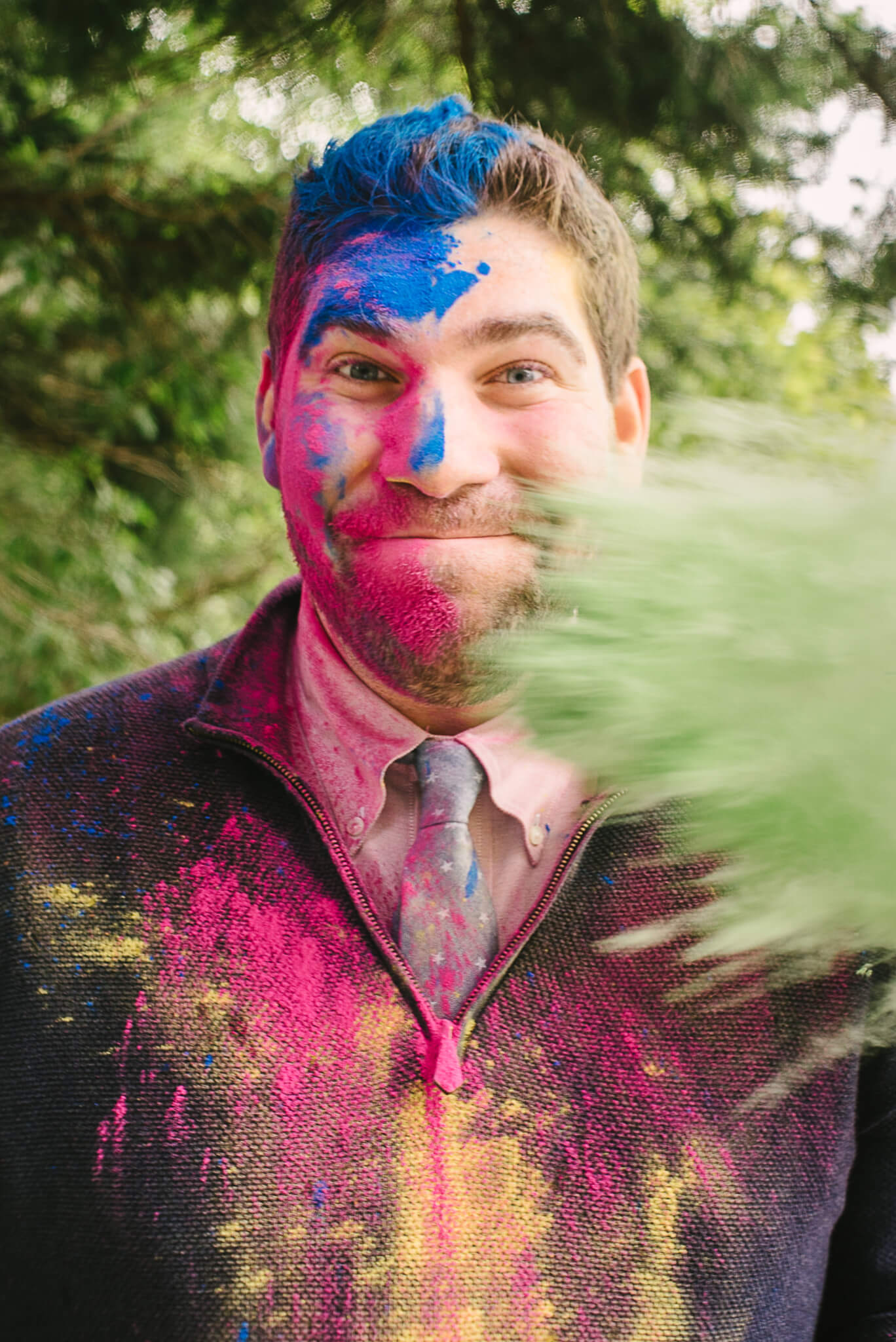 From Color Powder to Water Balloons: Brett & Ray's Epic Wedding Day ...