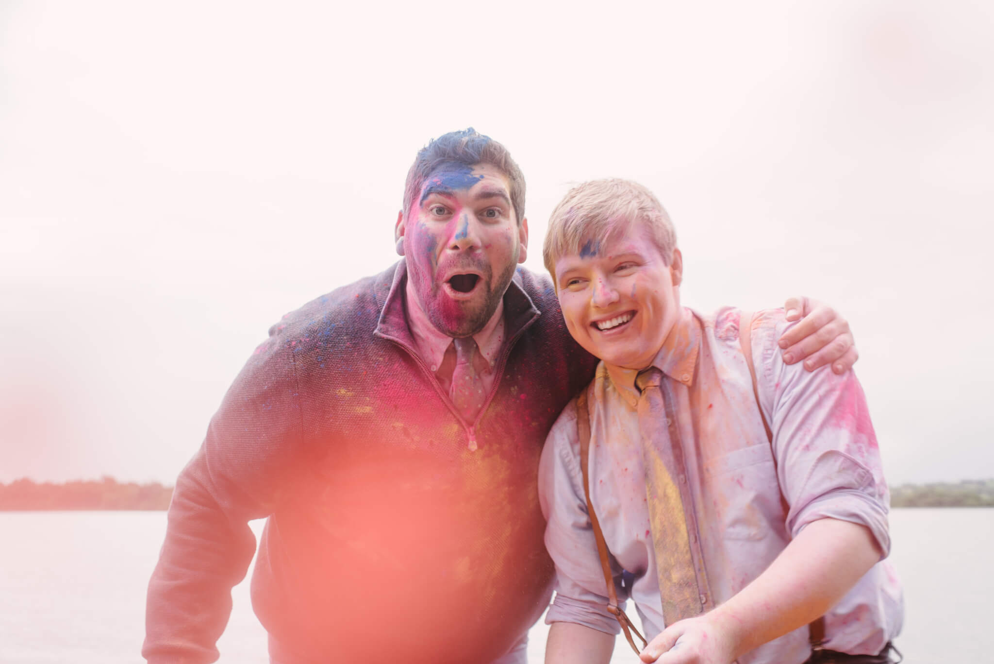 From Color Powder to Water Balloons: Brett & Ray's Epic Wedding Day ...