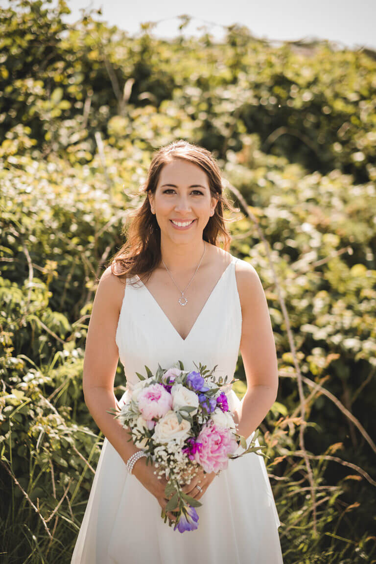 Marwa & Luke: Sun-Drenched Spring Coastal Intimate Wedding - Waterlily ...