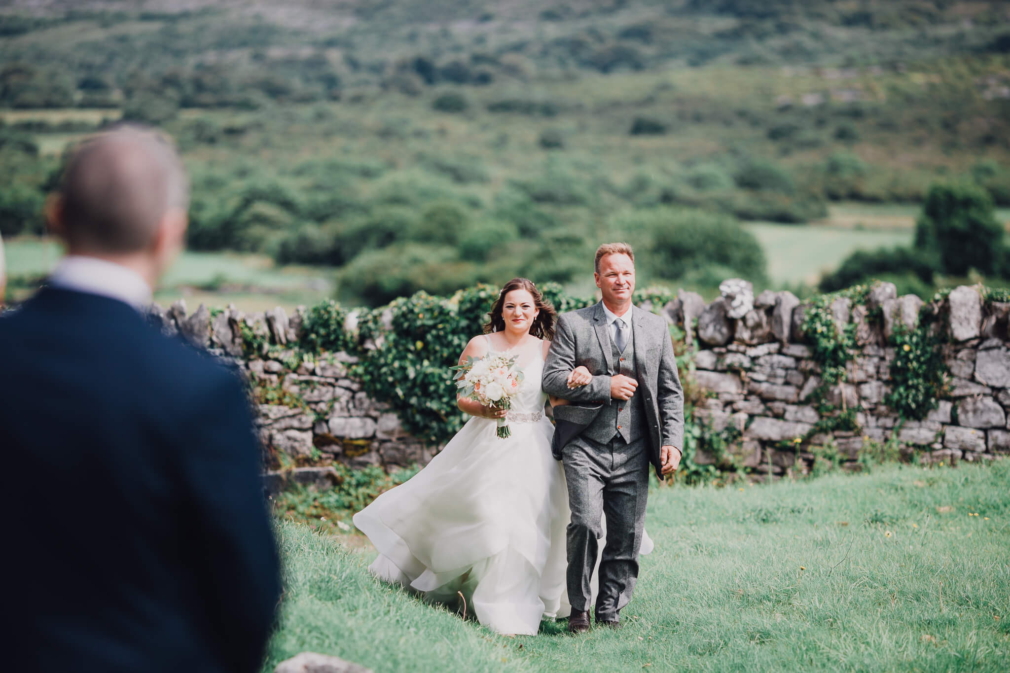 Sam & Benji: STUNNING Cliffs and Ruins Wedding with Blush & Peach ...