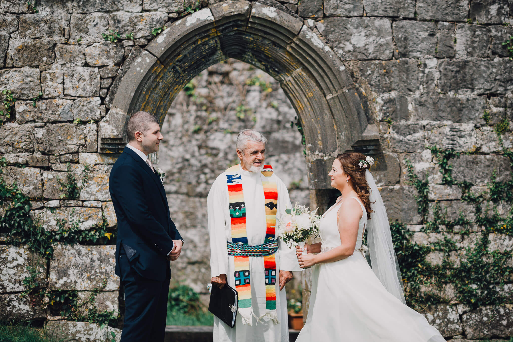 Sam & Benji: STUNNING Cliffs and Ruins Wedding with Blush & Peach ...