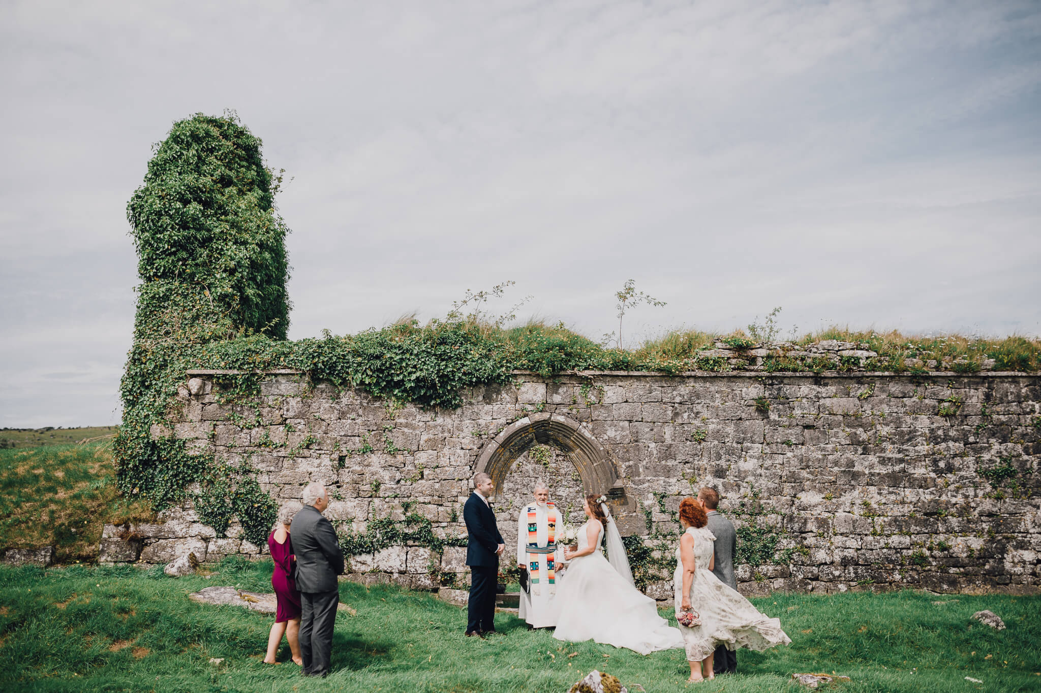 Sam & Benji: STUNNING Cliffs and Ruins Wedding with Blush & Peach ...
