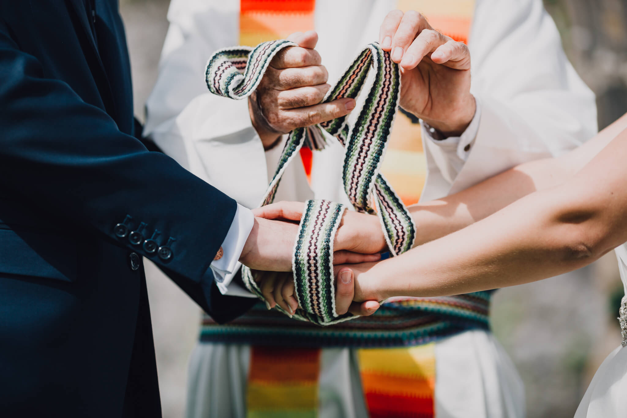 Sam & Benji: STUNNING Cliffs and Ruins Wedding with Blush & Peach ...